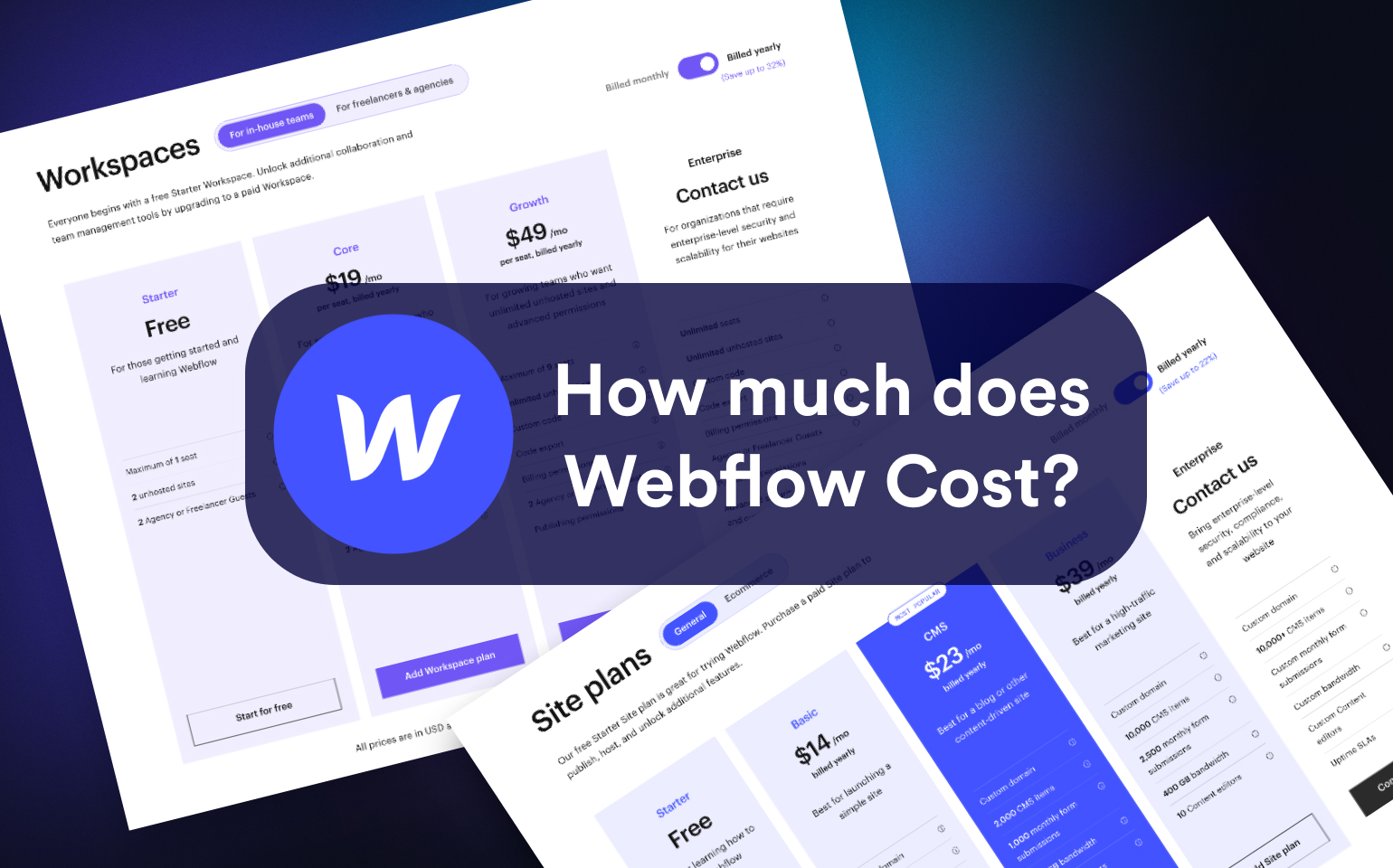 How Much Does Webflow Cost?