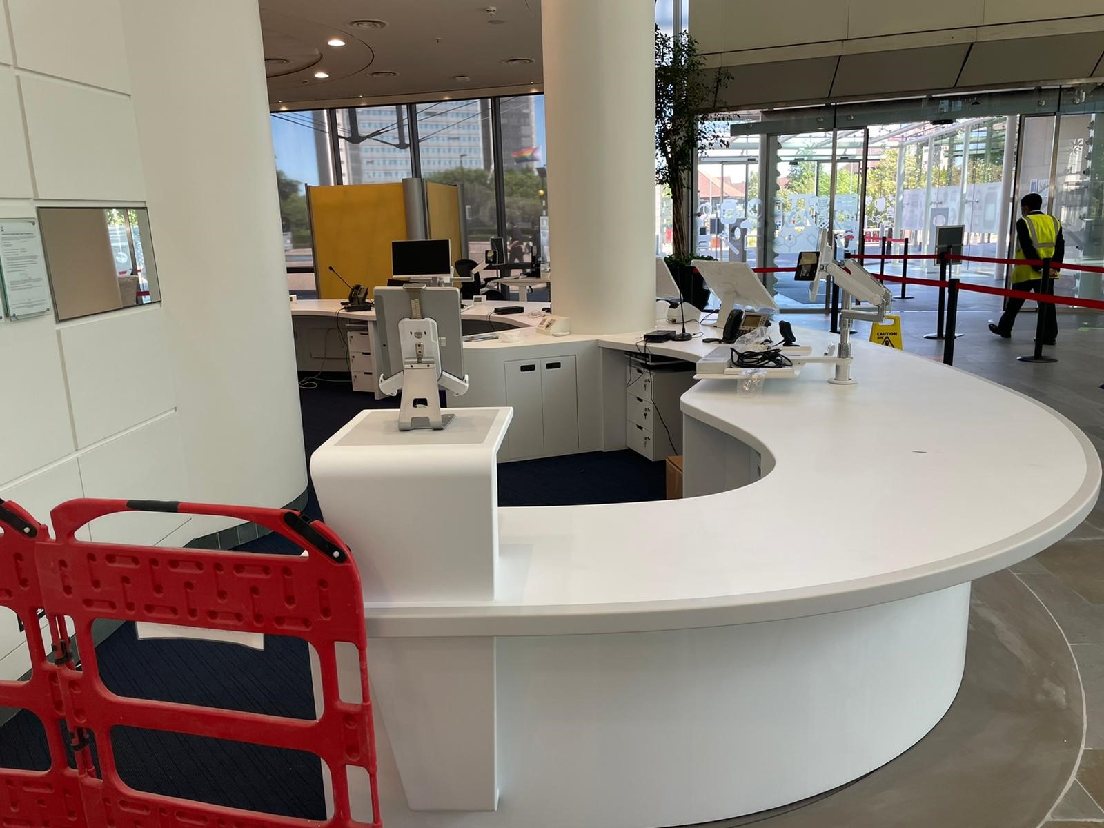 GSK Reception desk | Clive Graham Associates