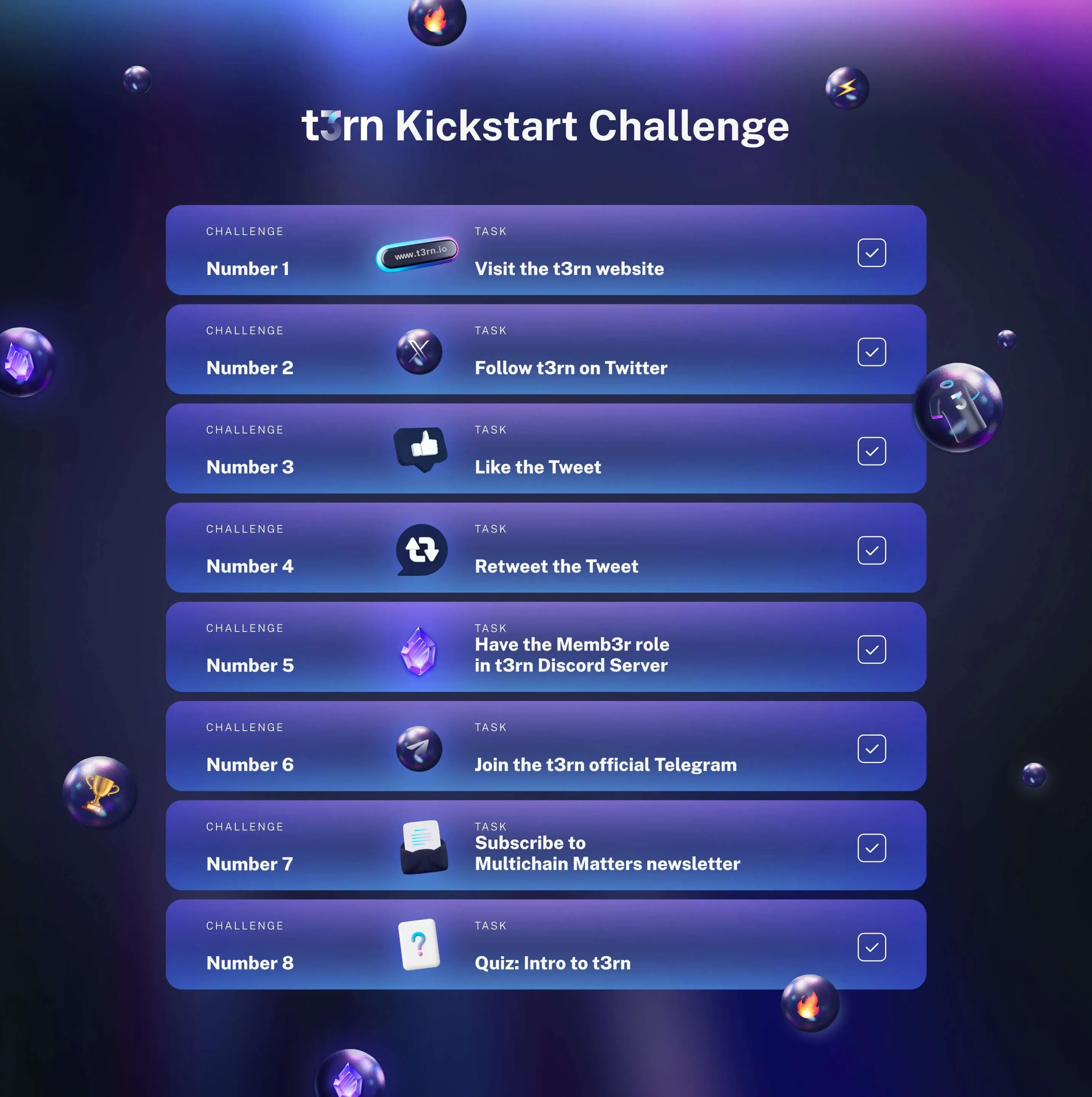 Galxe: t3rn Kickstart Challenge