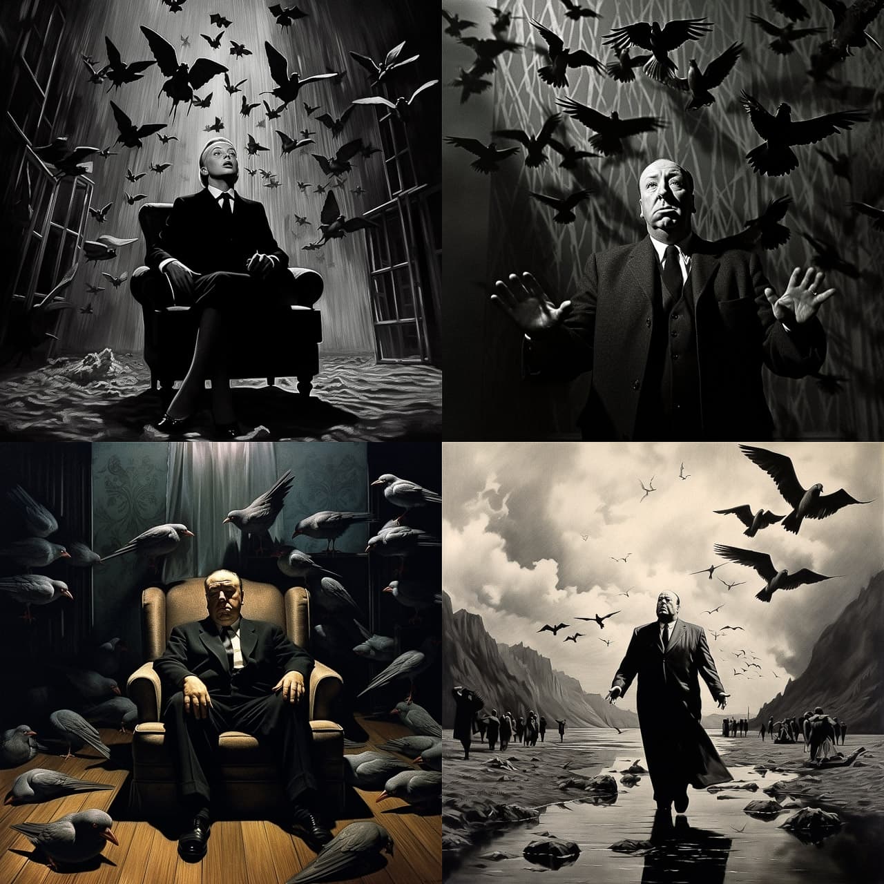 Alfred Hitchcock Art Style - Awe-Inspiring AI Creations - Alfred ...