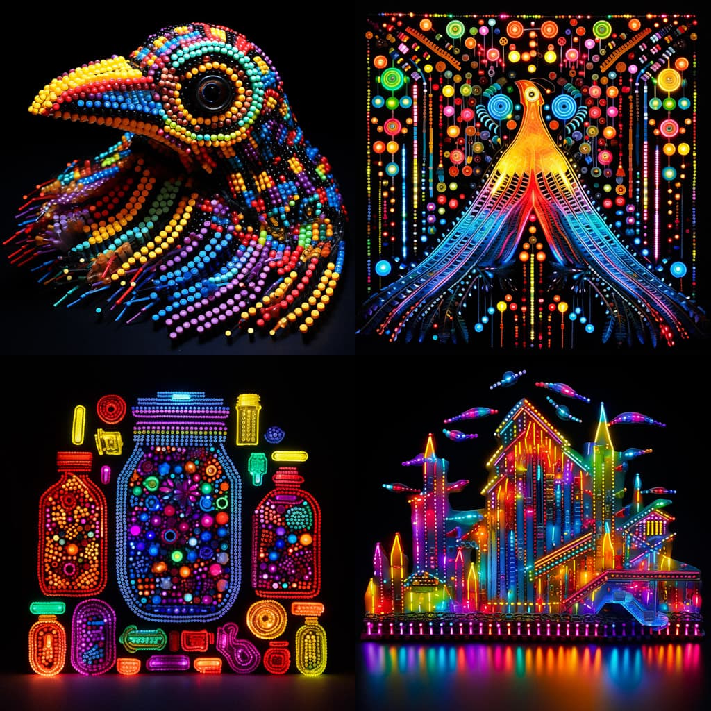 Lite Brite Art AI Art Style Captivating Illumination Lite Brite Art 