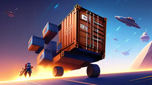 Rocket Container Stable Diffusion prompt - Midjourney