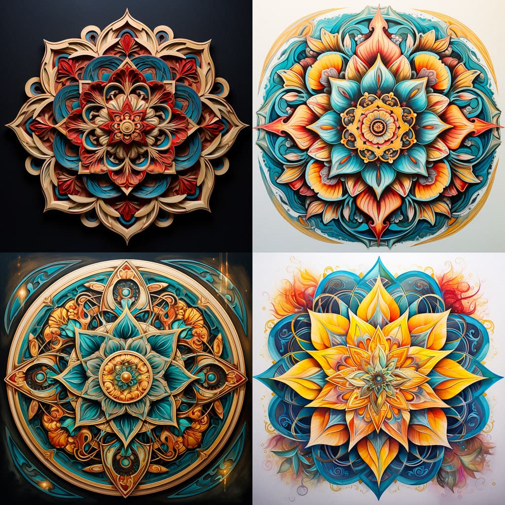 Mandala AI Art Style - Exploring Symmetric Patterns and Harmonious ...