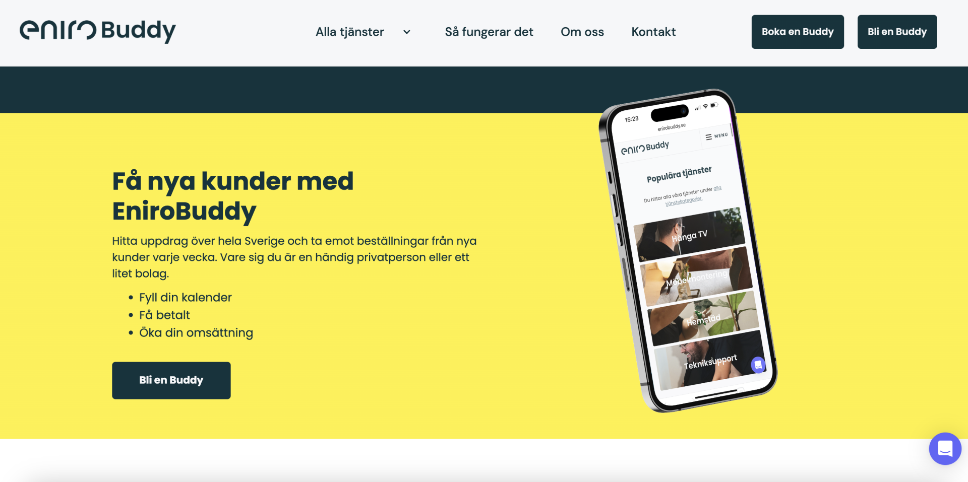 EniroBuddy | Ditt förstahandsval för tjänster och hjälp i hemmet