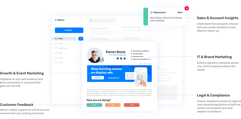 Opensense | The smarter way to send email.