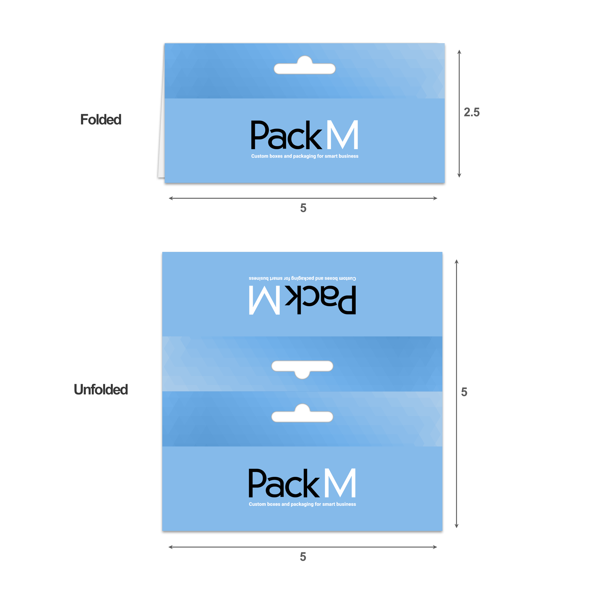 Custom Header Cards Bag Toppers With Logo PackM