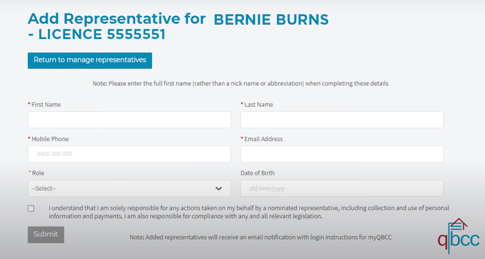 How to set up the myQBCC portal and add your accountant