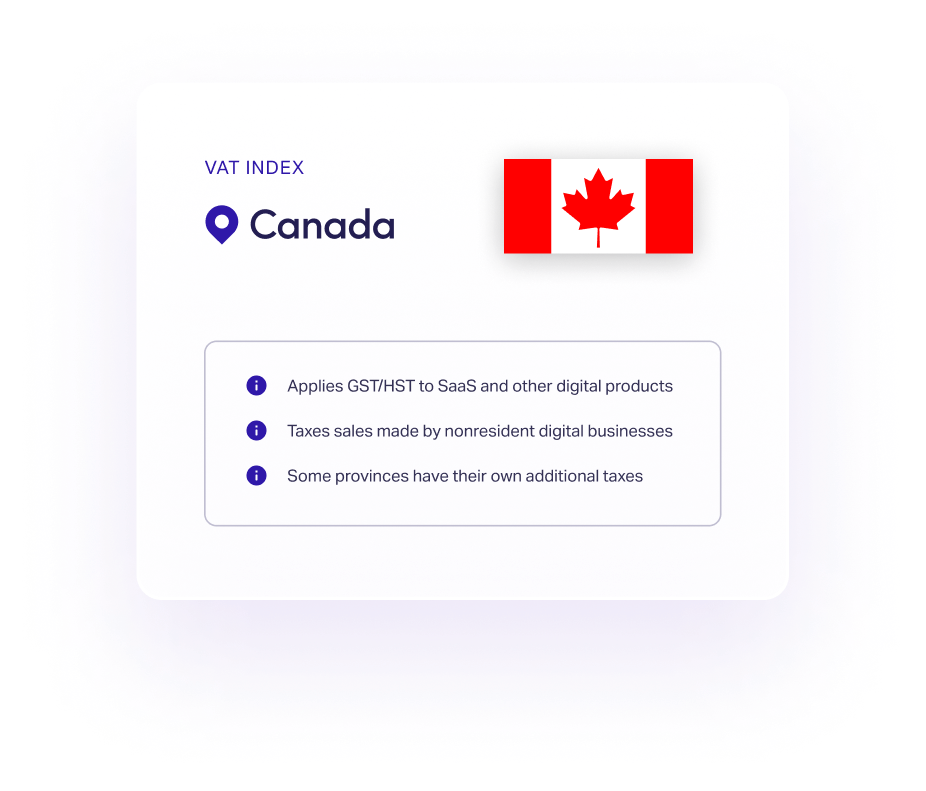 Canada GST/HST guide for digital businesses | The VAT index for digital ...