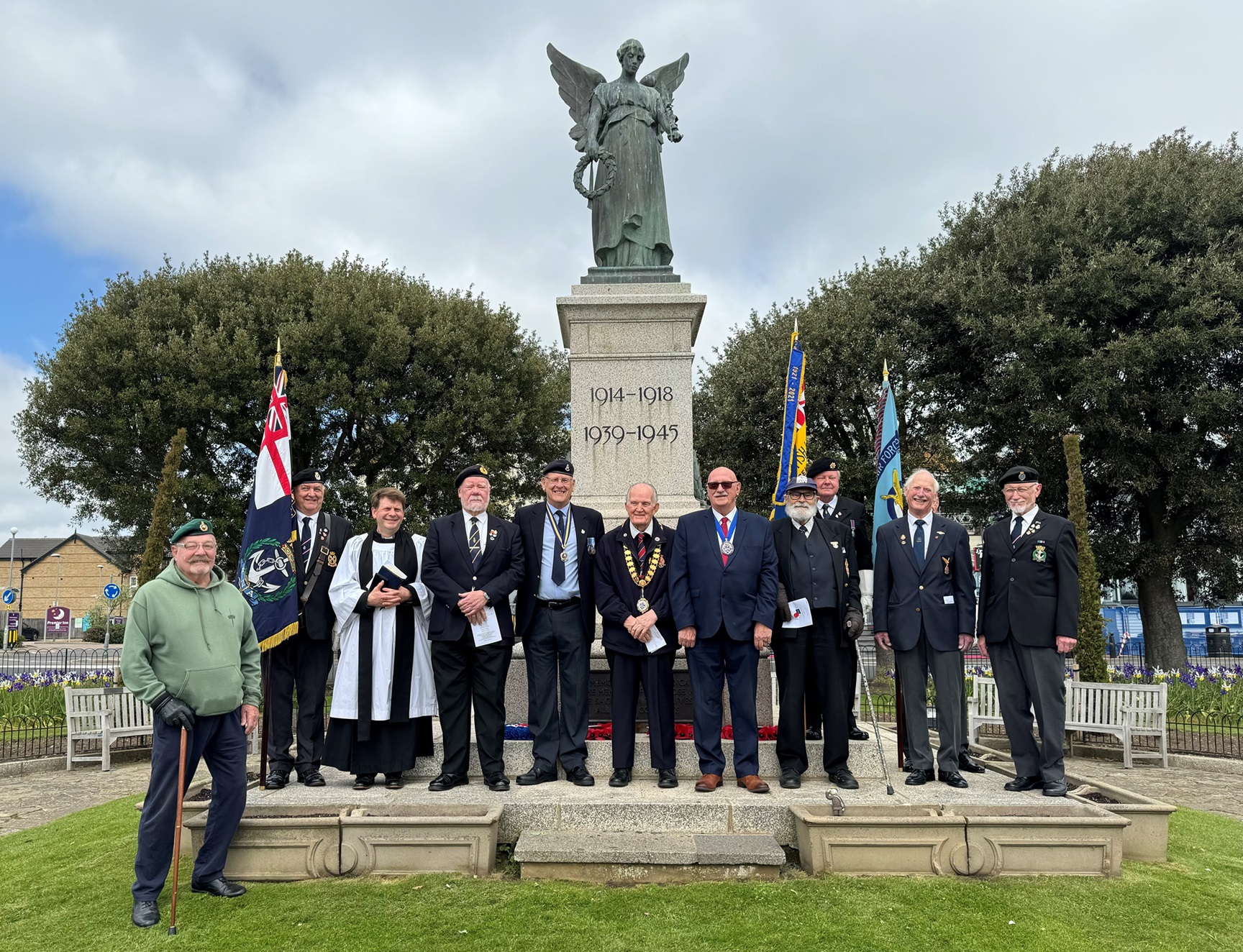 VE Day service held at Clacton's War Memorial