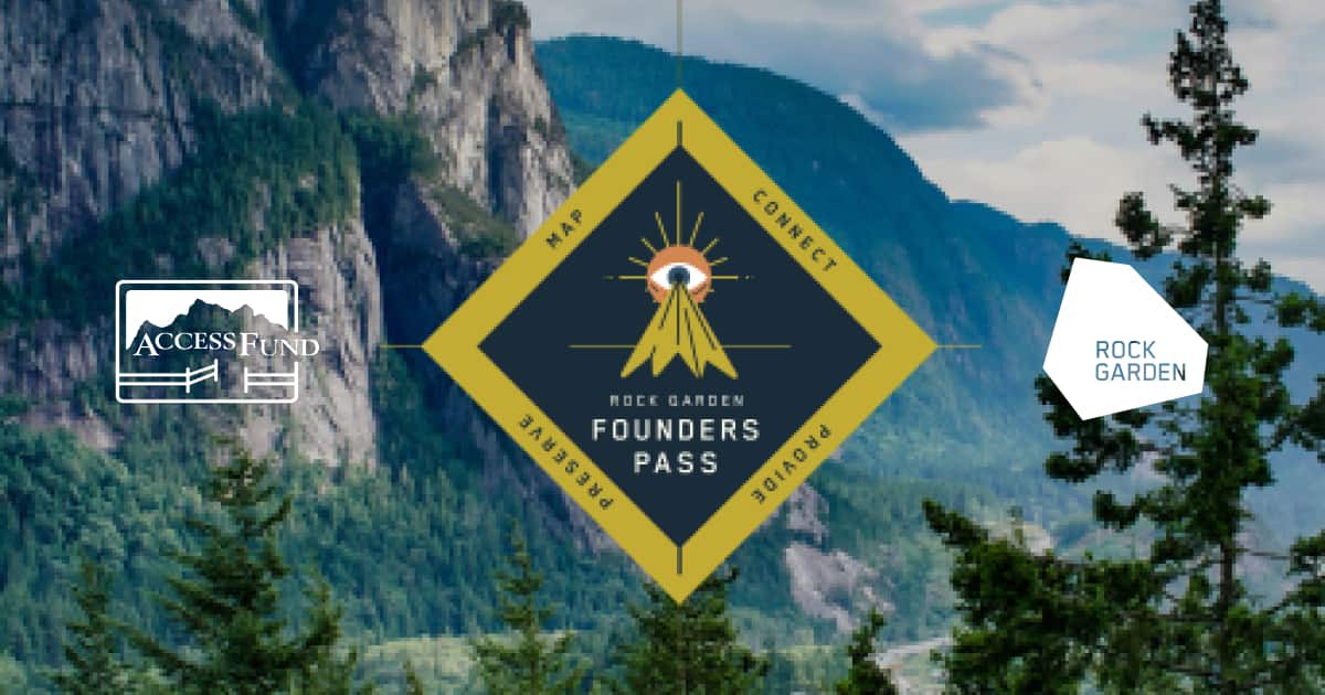 Access Fund - Rock Garden Founders Pass
