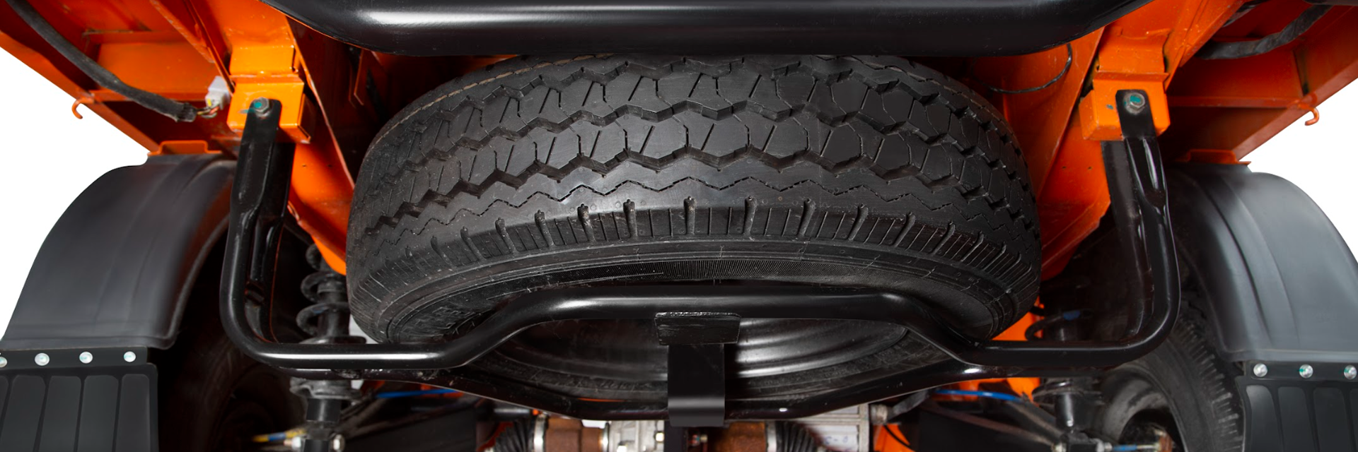 Spare wheel removal from lock