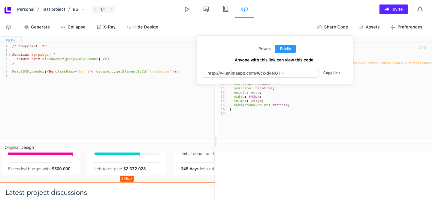 Anima 4- Turn your Sketch files into React code