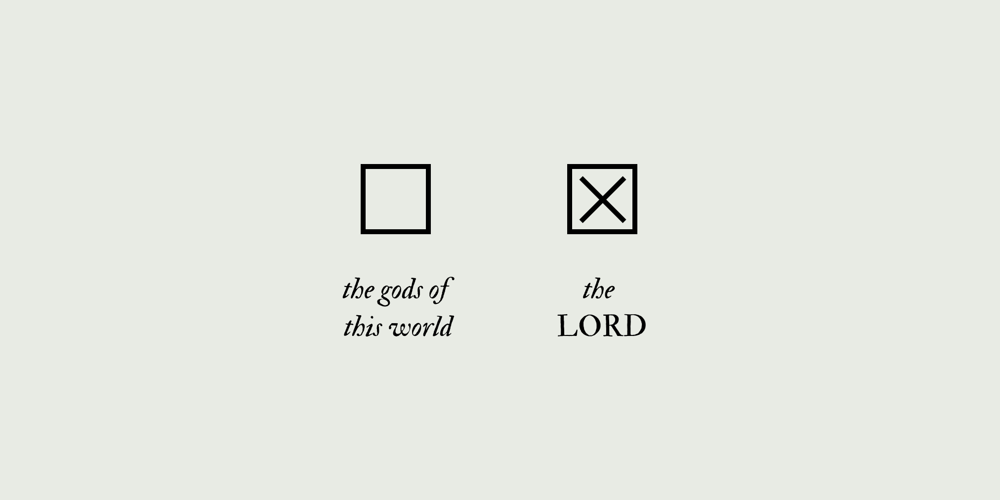 Choose this day