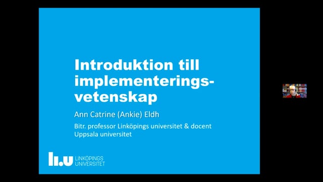 Implementering av kunskap i praktik – om att underlätta evidensbaserad ...