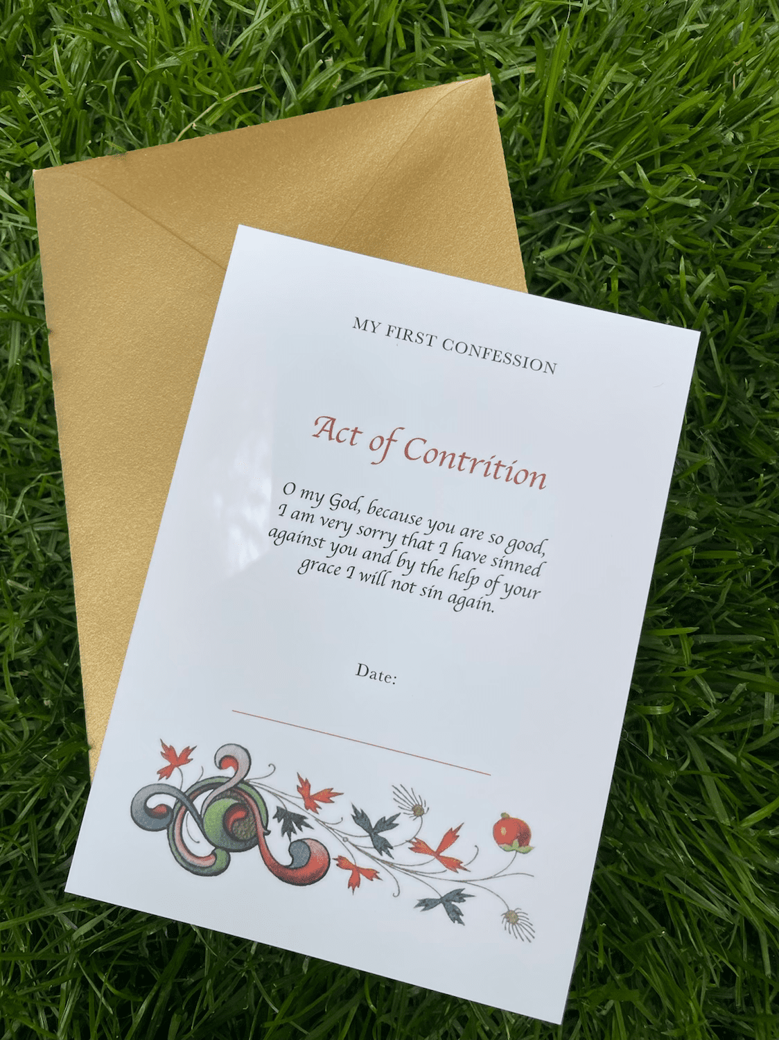 First Confession Card, keepsake | Shop