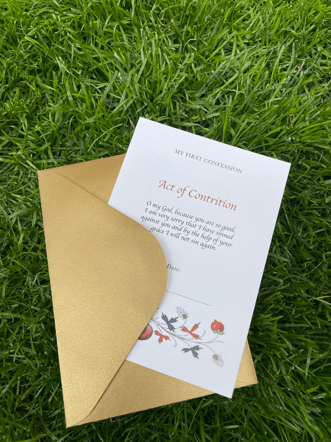 First Confession Card, keepsake | Shop