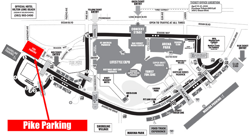 Grand Prix of Long Beach Circuit Map