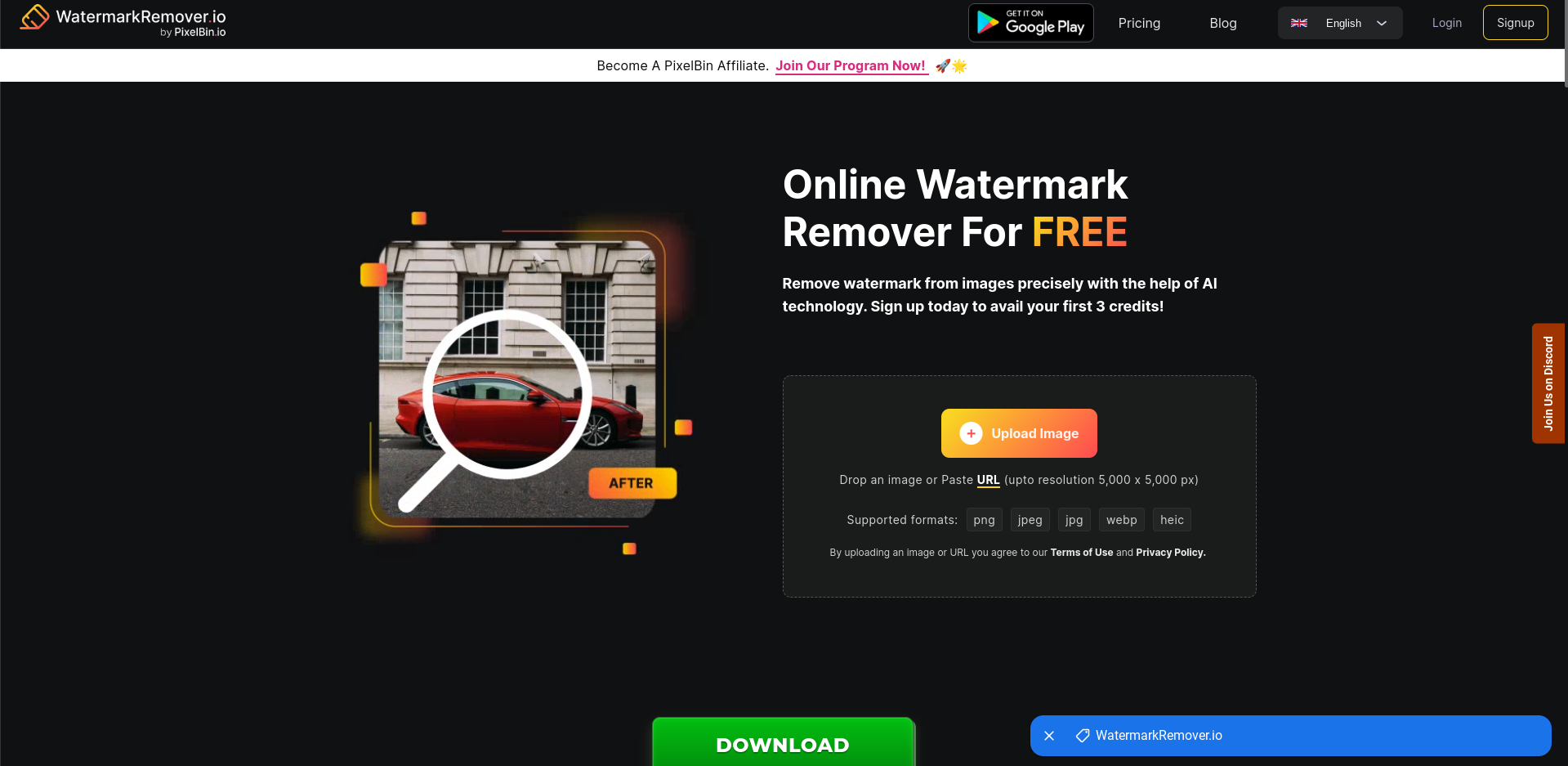WaterMarkRemover.io: Effortless Watermark Removal for Images and Videos