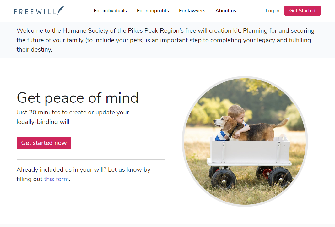 Creating a planned giving microsite | Blog | Resources | FreeWill