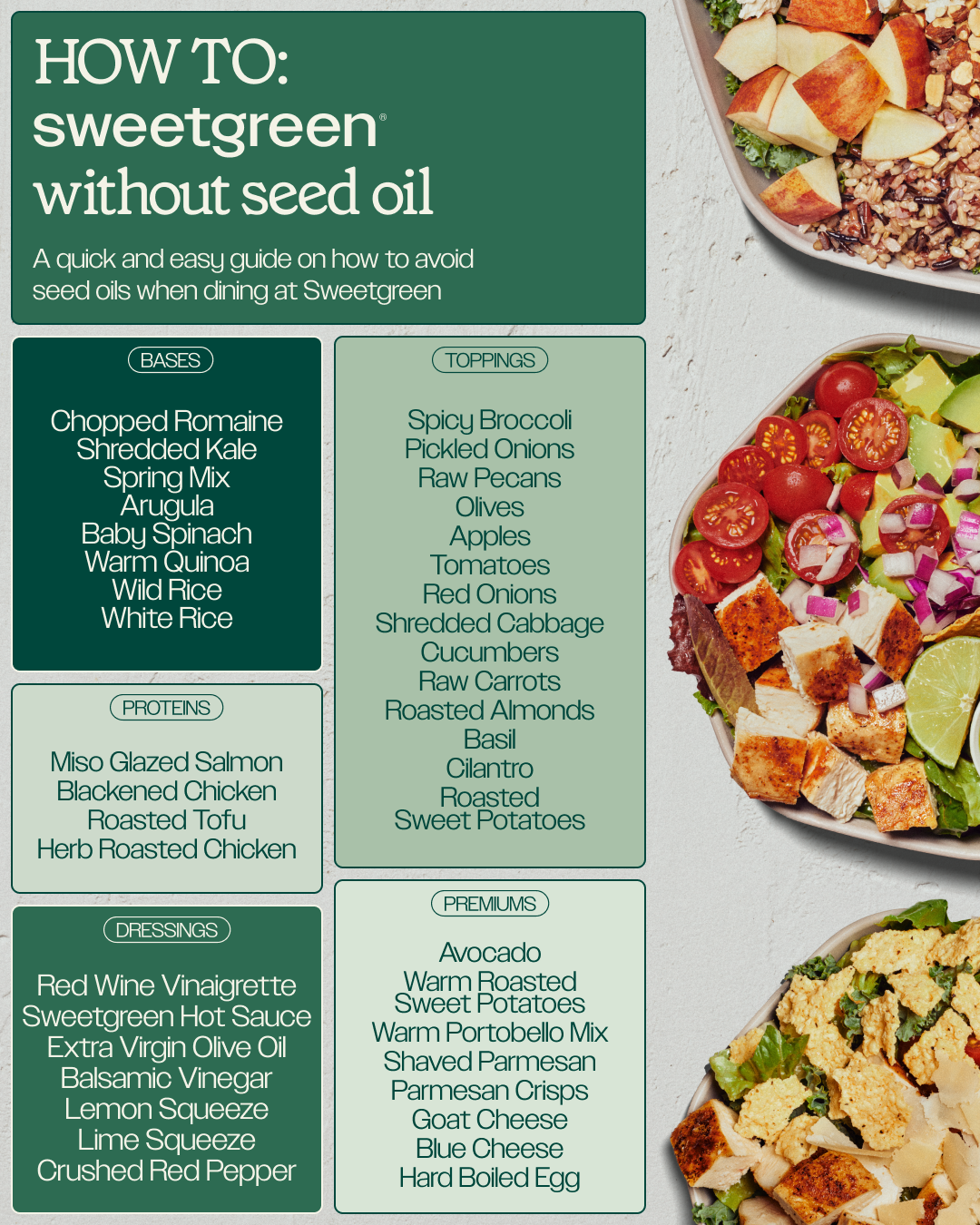 Does sweetgreen use seed oils? - Seed Oil Scout