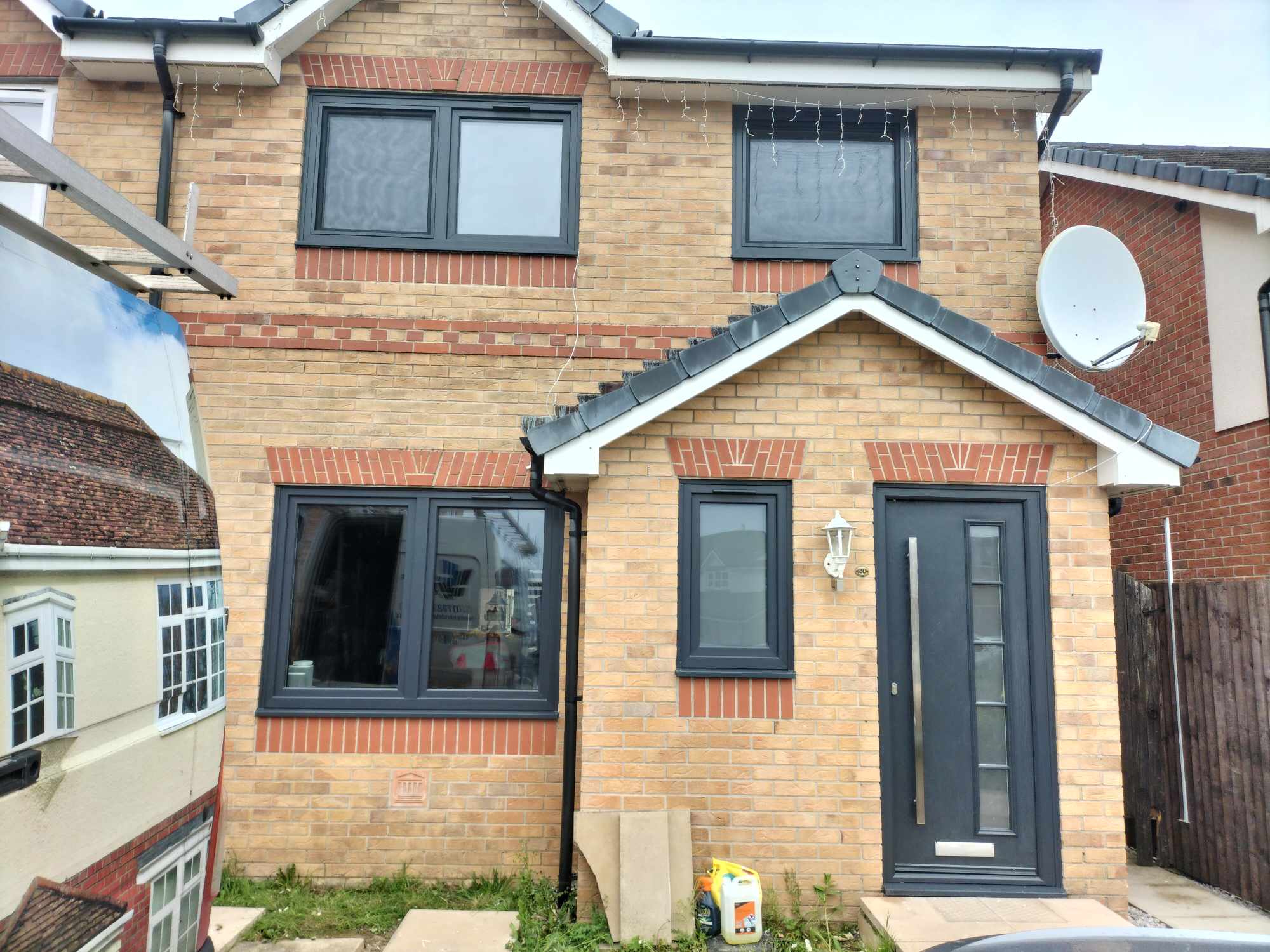 New UPCV windows with aluminium front door in Morecambe