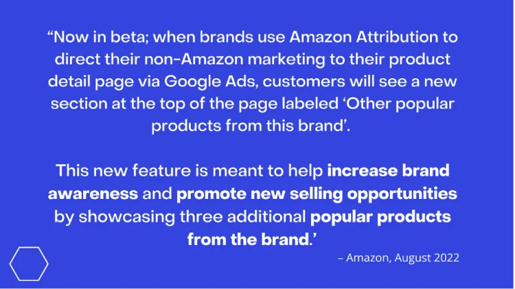 New Amazon Attribution Feature Removes Competitors’ Items from Top of Product Pages | Carbon6
