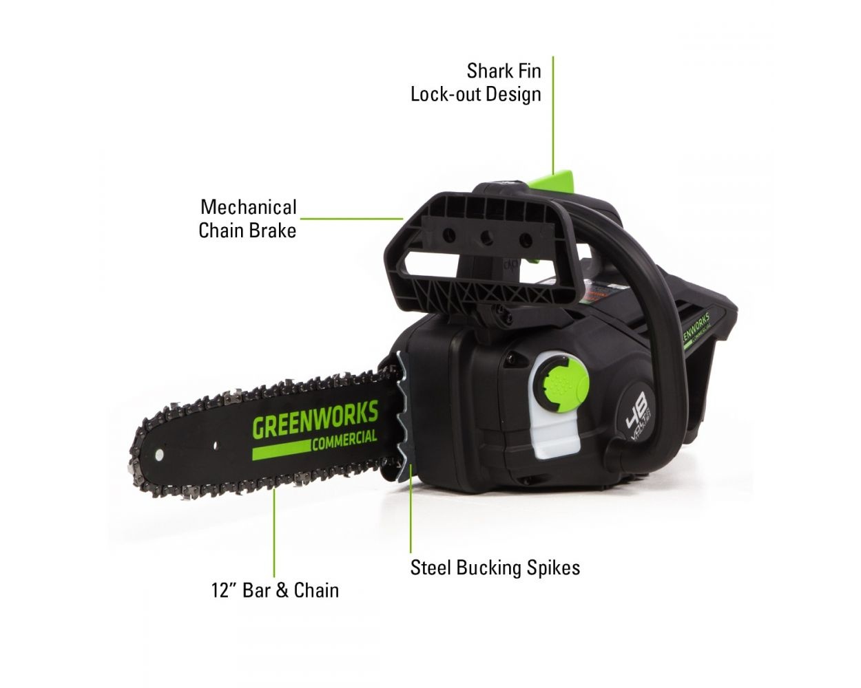 48TH12 48-Volt 12" Top-Handle Chainsaw | by Greenworks