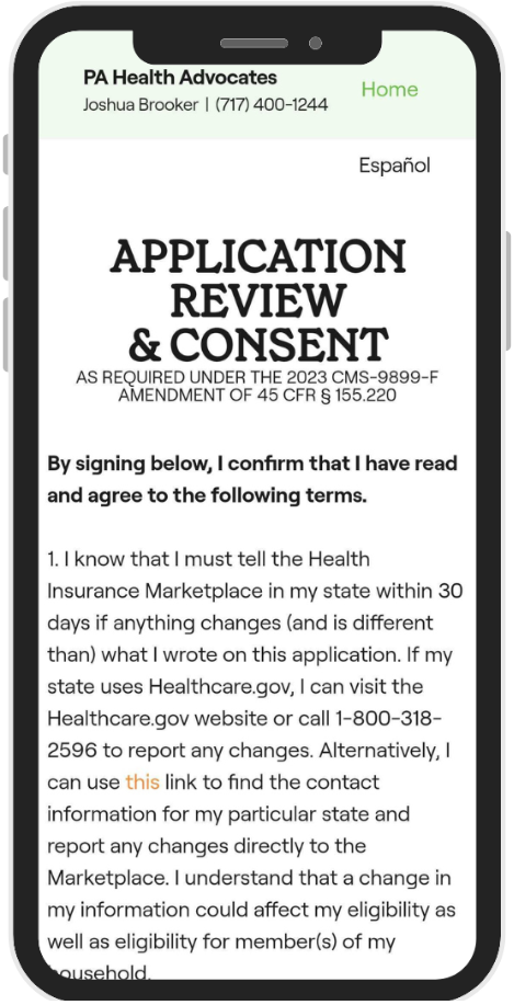 SnapHealth's Broker Consent