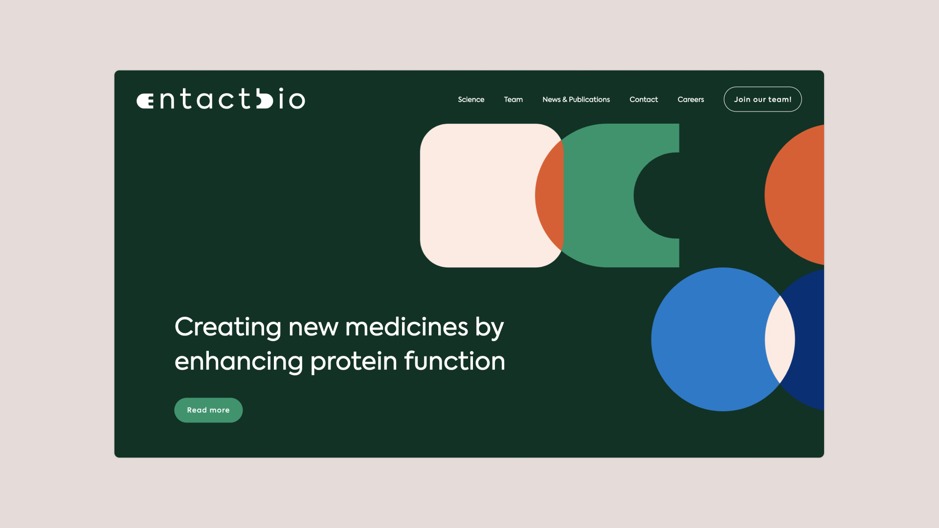 Entact Bio | Biotech Web Design
