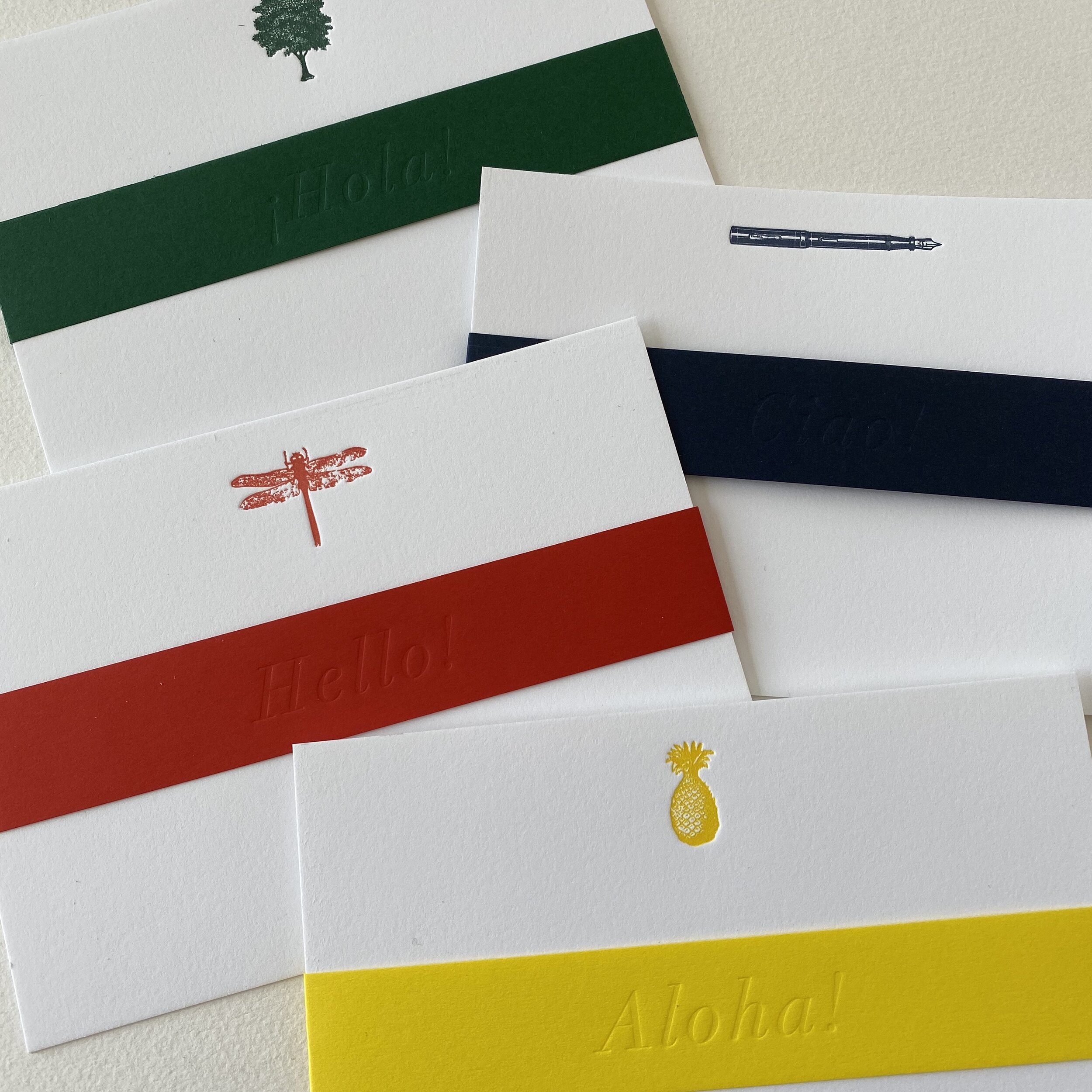 Custom "Hello" Note Sets — Journal — Sesame Letterpress & Design