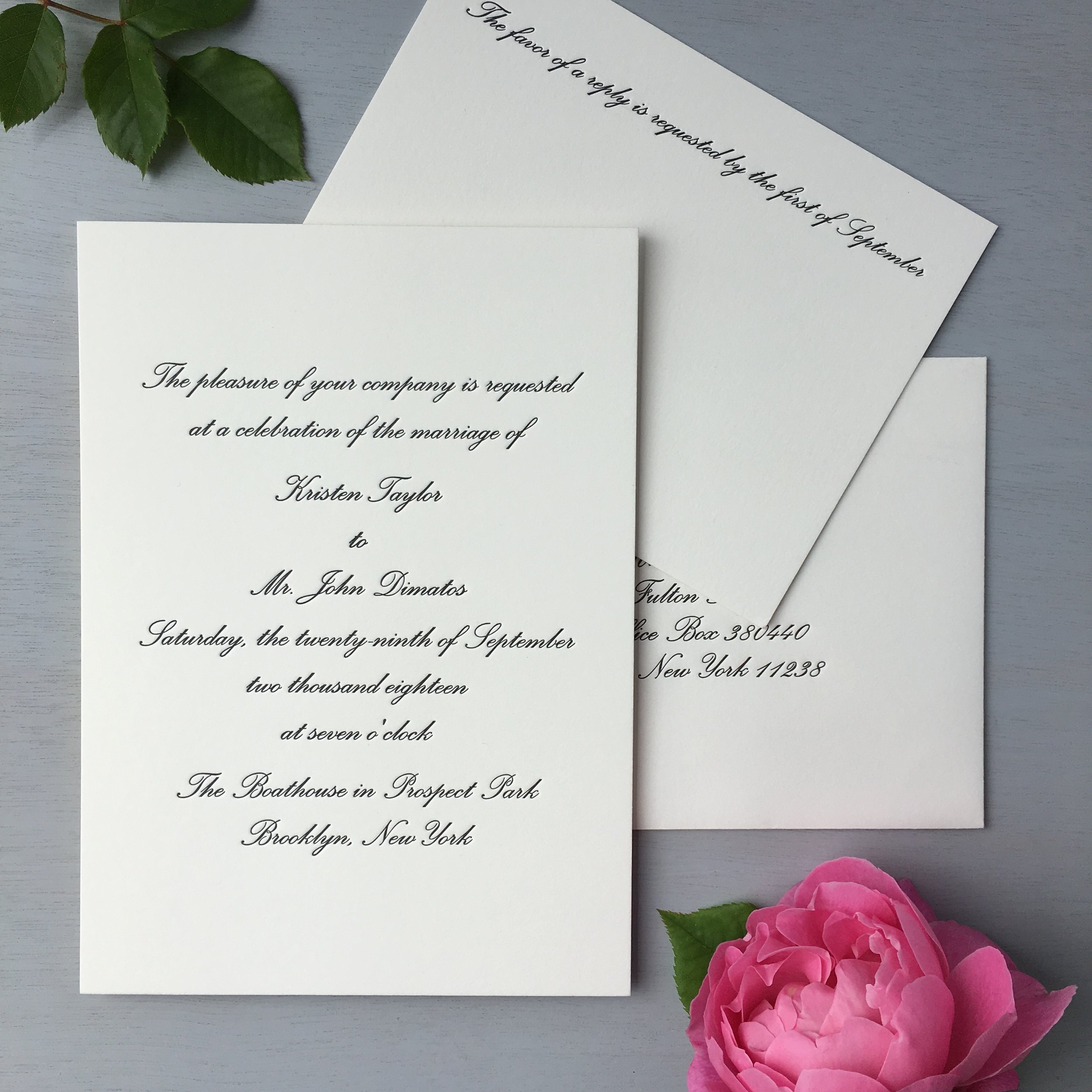 All Script Invitations — Journal — Sesame Letterpress & Design