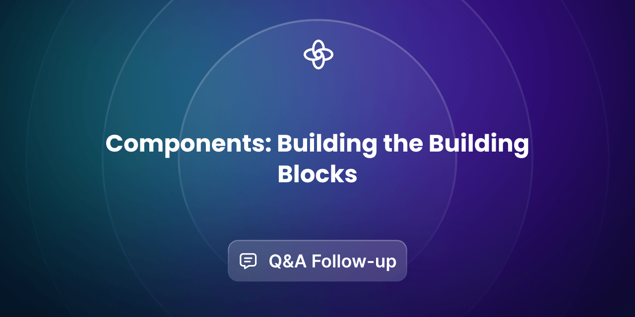 Components: Building the Building Blocks Panel — Audience Q&A – Blog ...