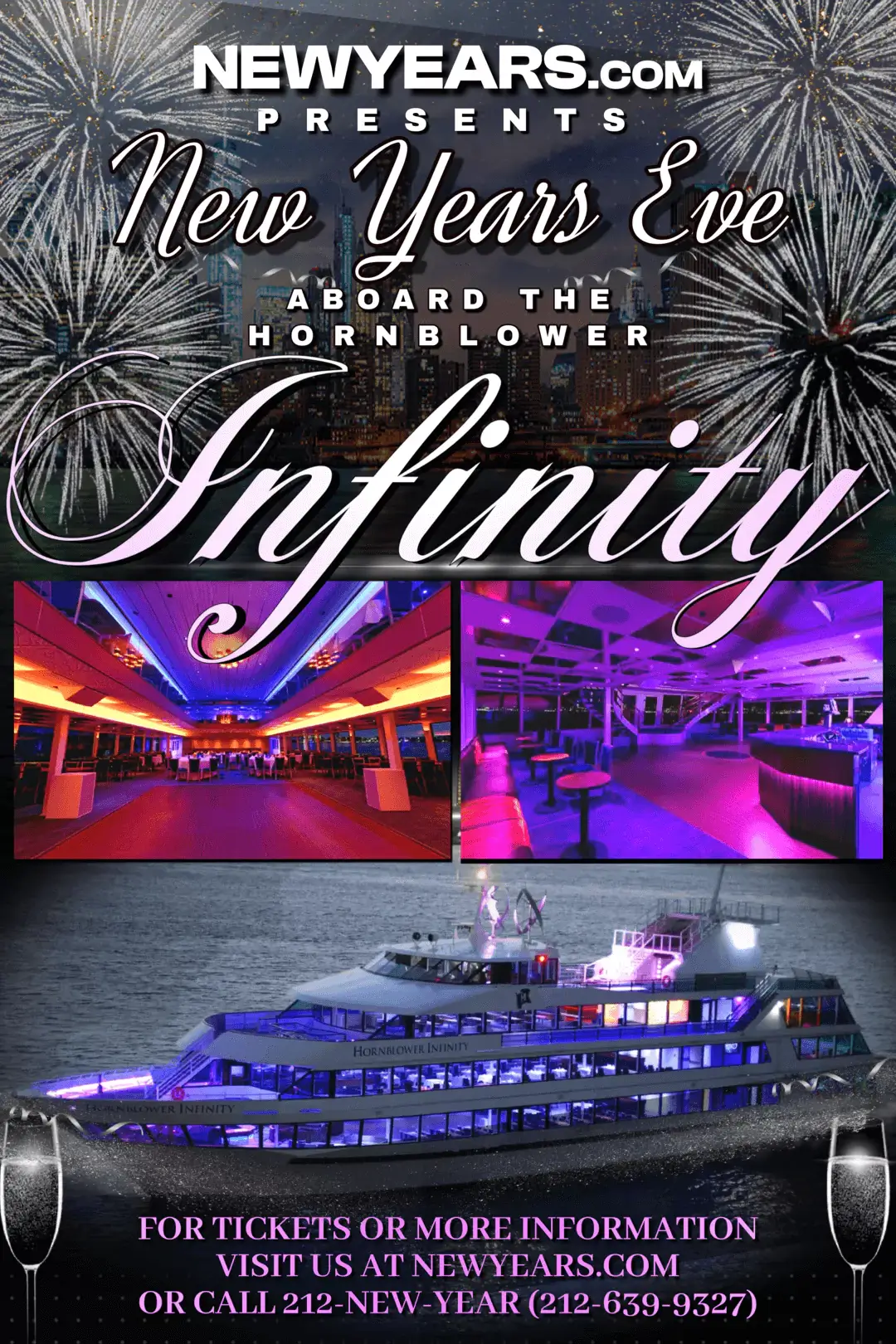 Hornblower Infinity NYE Party | New York New Year's Eve 2025