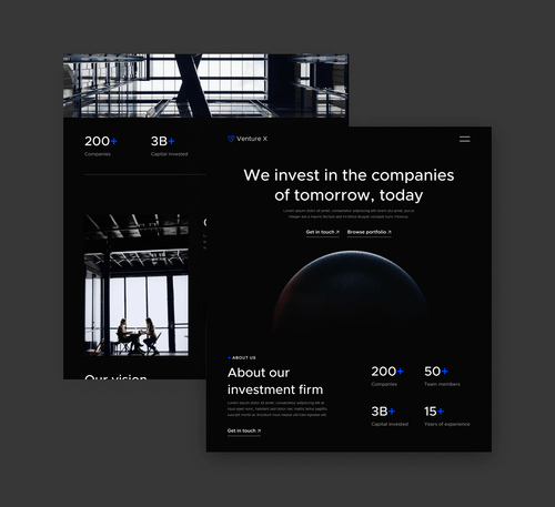 Venture X - Webflow Ecommerce website template