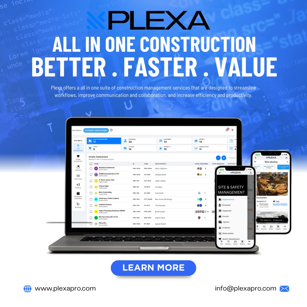 Best Construction Management Software - Plexa