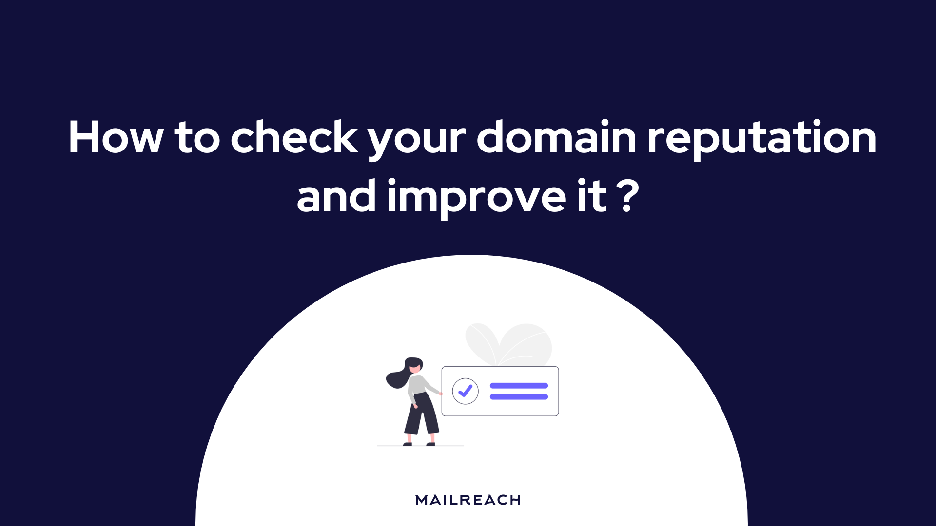 How to check your domain reputation and improve it