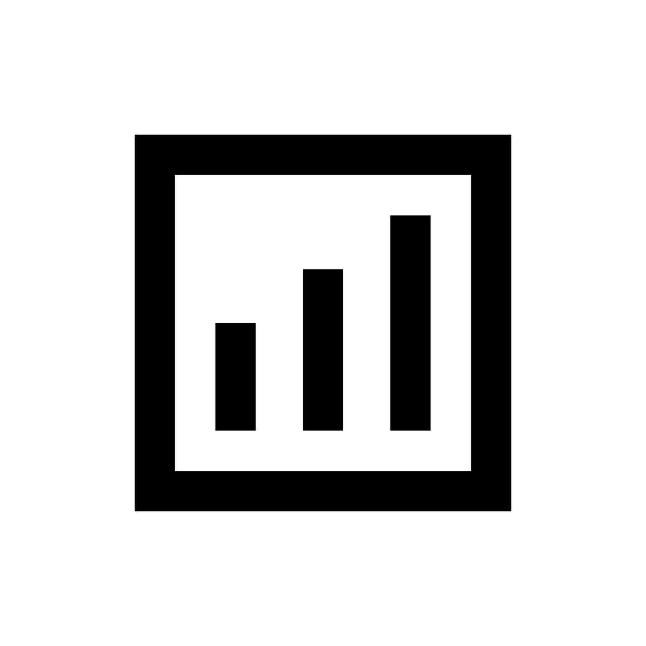 Analytics Icon Black