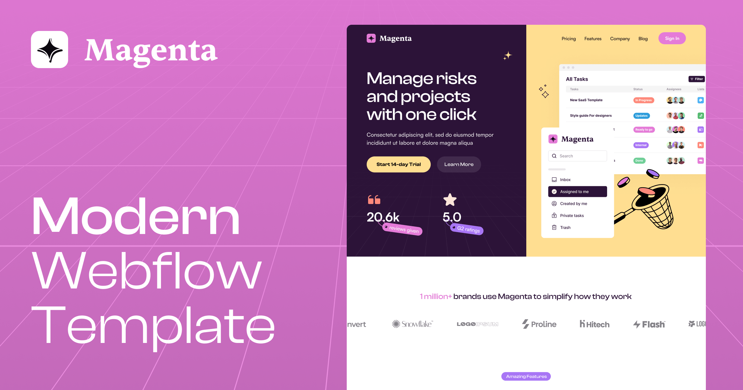 Sign Up | Magenta - Webflow Ecommerce Website Template