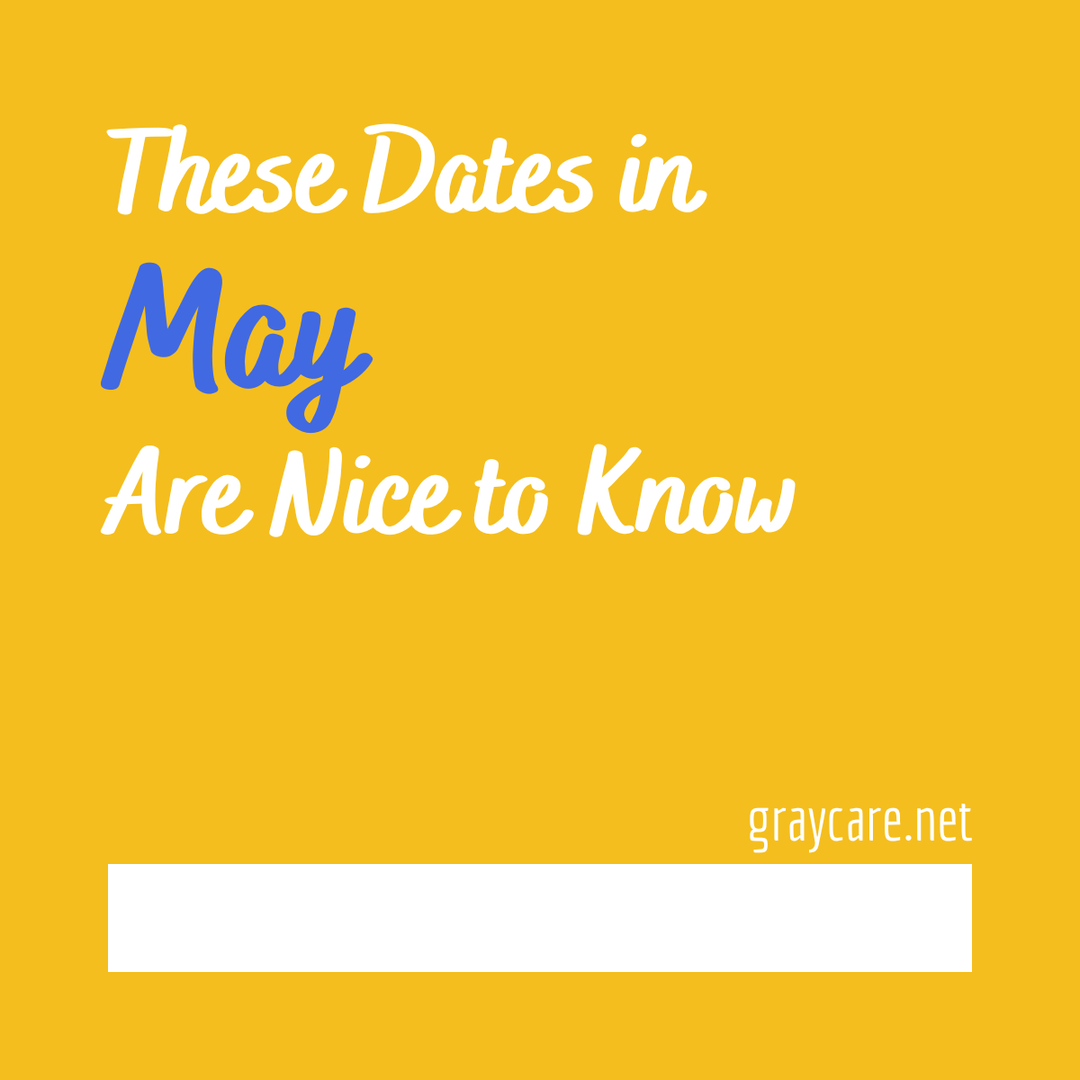 May 2024 Calendar for Seniors and Caregivers | Graycare