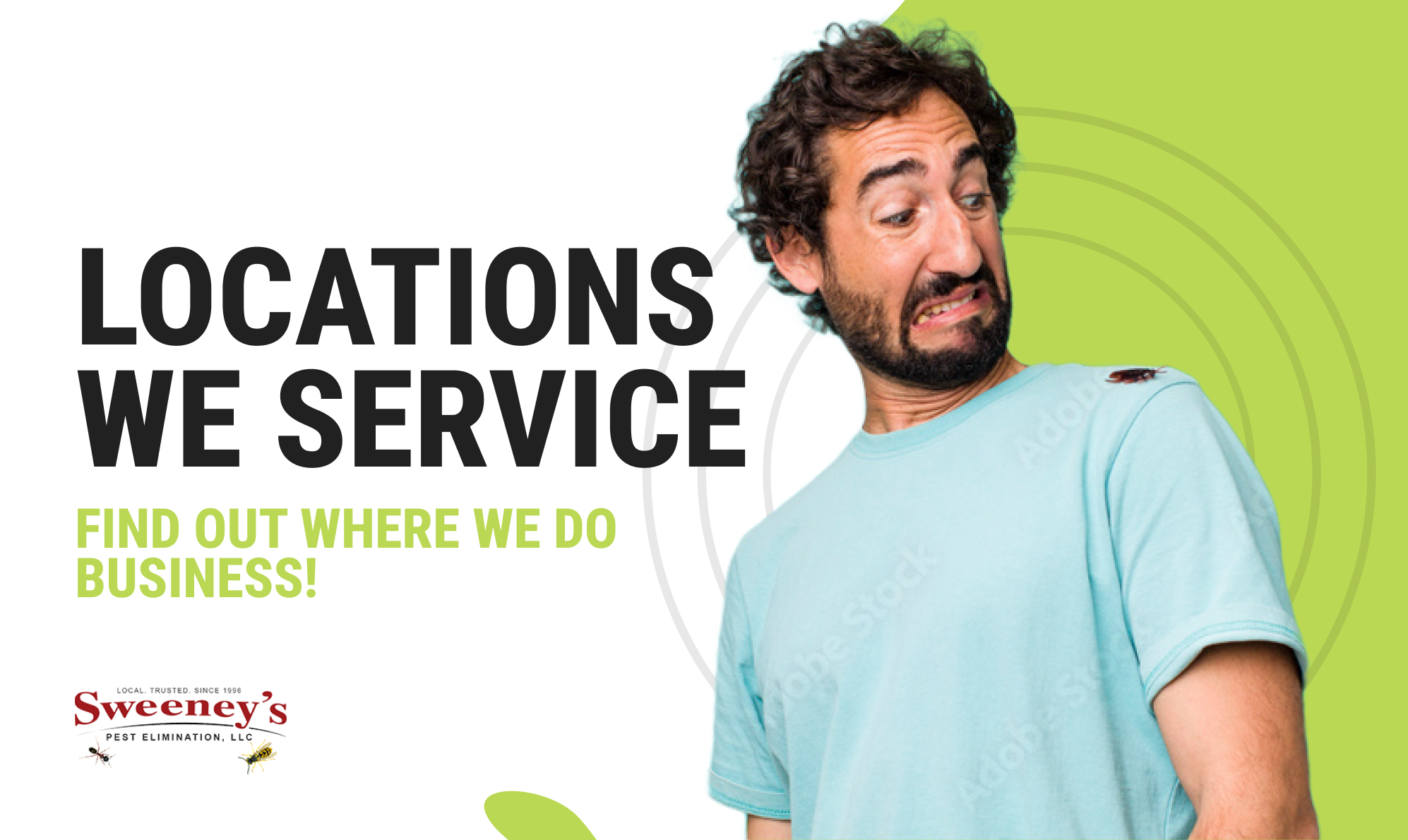 Locations We Service | Sweeney's Pest Elimination