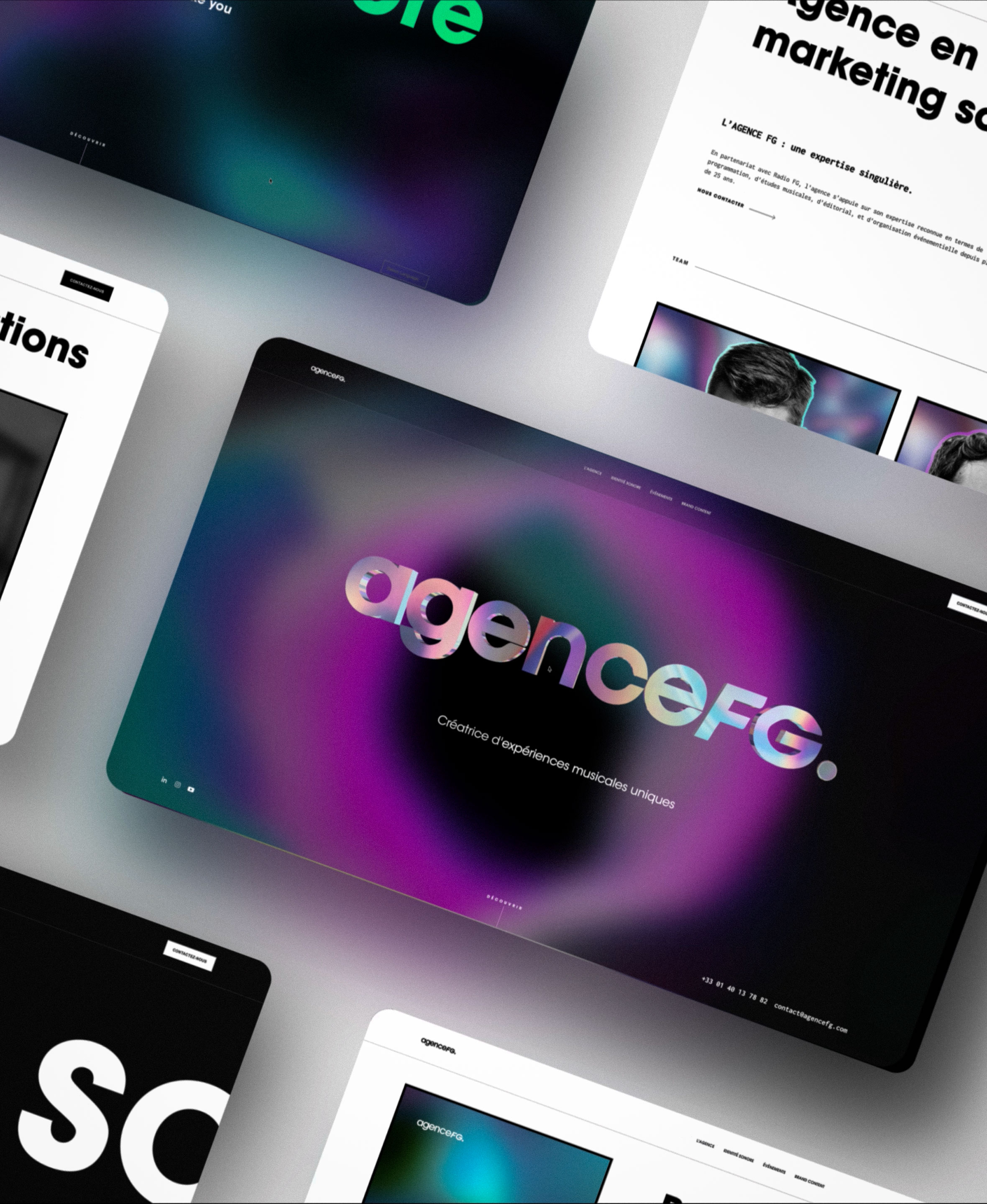 Agence FG - Website Design by Nathan Soares