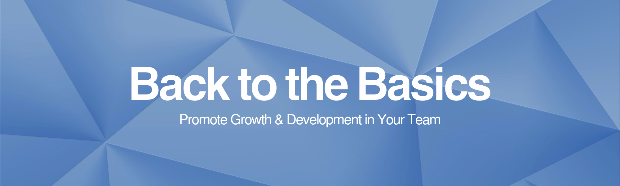 Back to the Basics: Promoting Growth & Development in Your Team ...
