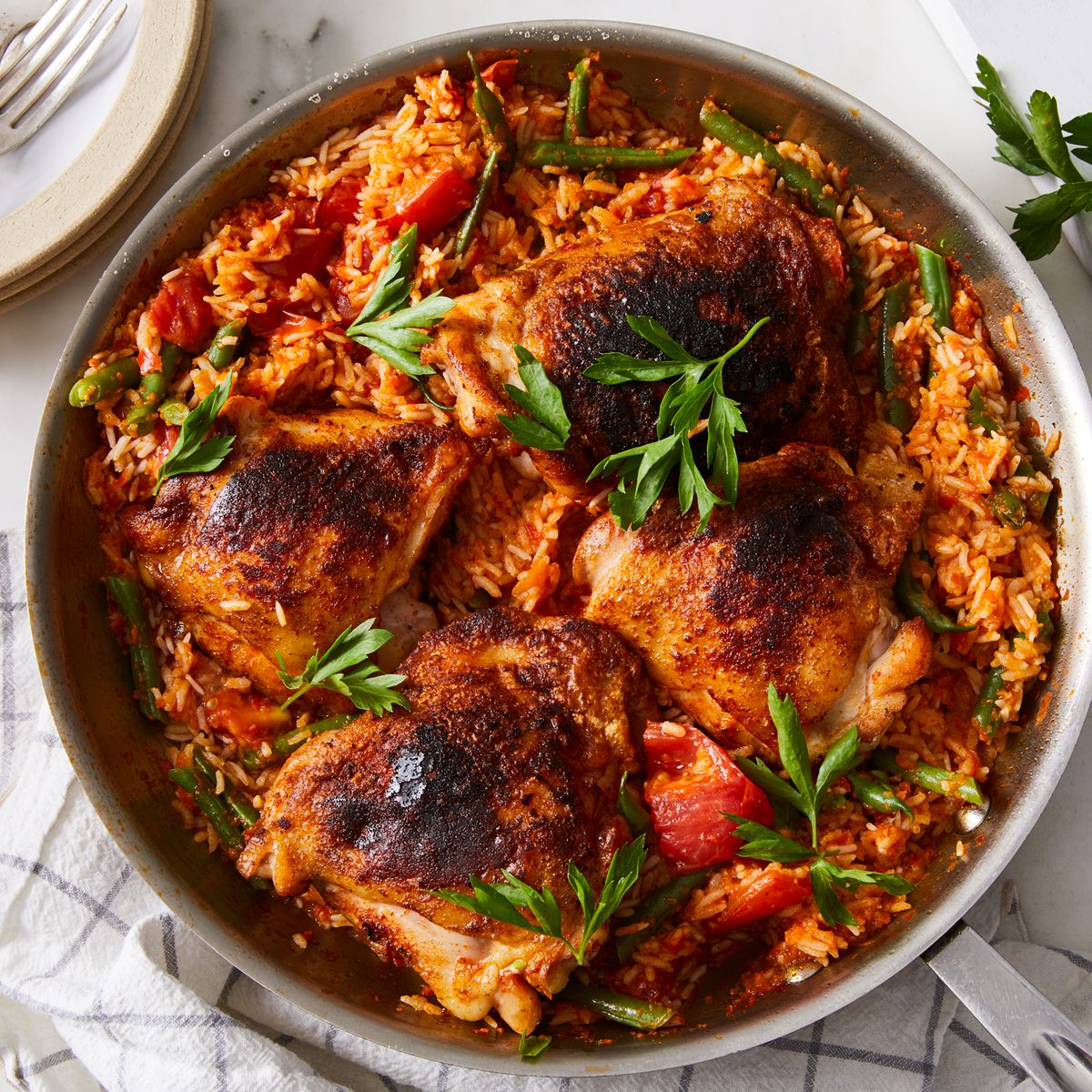 One Pan Roast Chicken And Rice - Recipe - Natural Nourishment