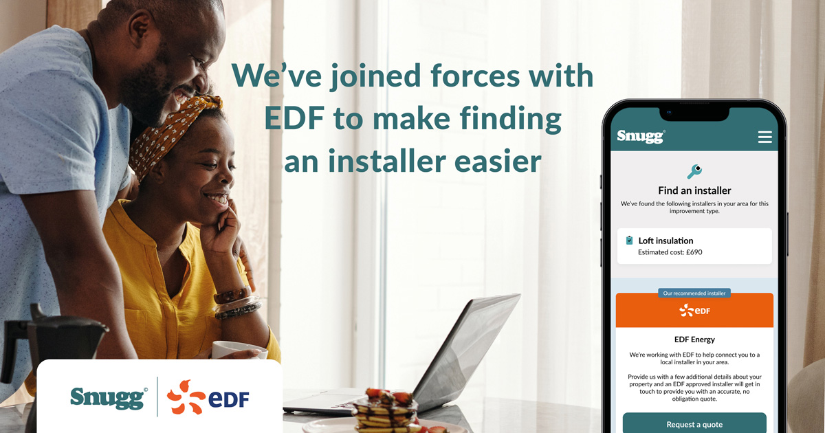 EDF and Snugg join forces to make finding an installer easier