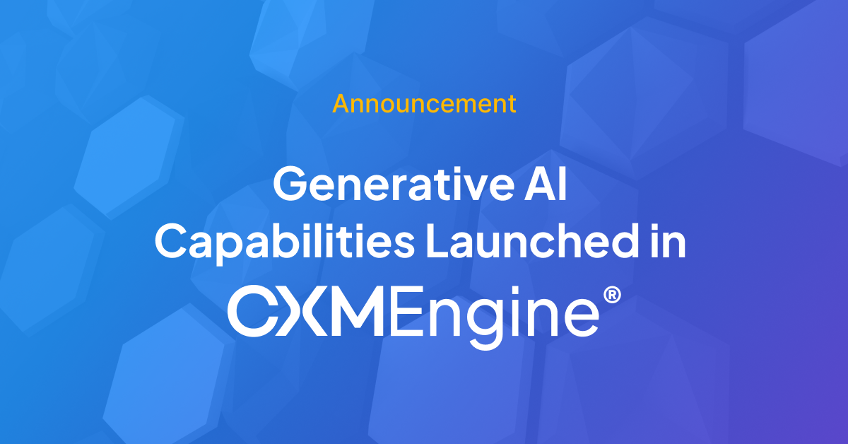 OvationCXM Launches New Wave of Generative AI Capabilities in Its CXM ...