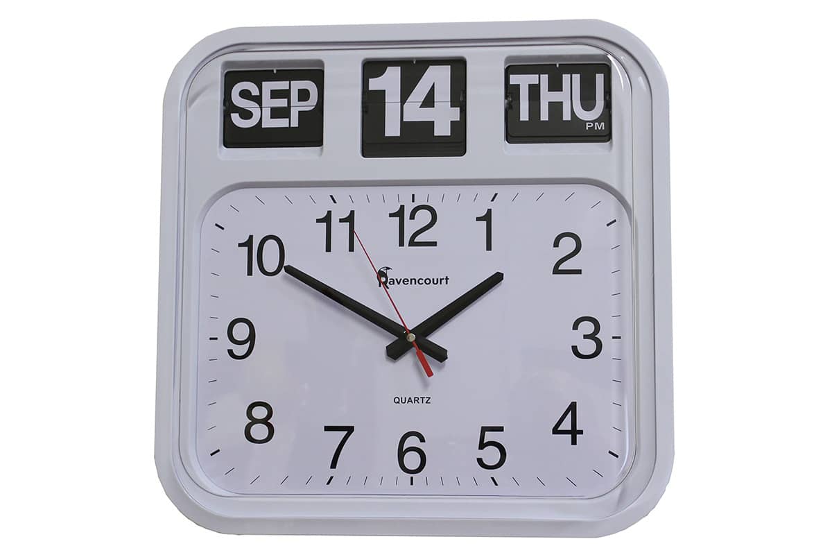 Ravencourt Living - Large Calendar Clock