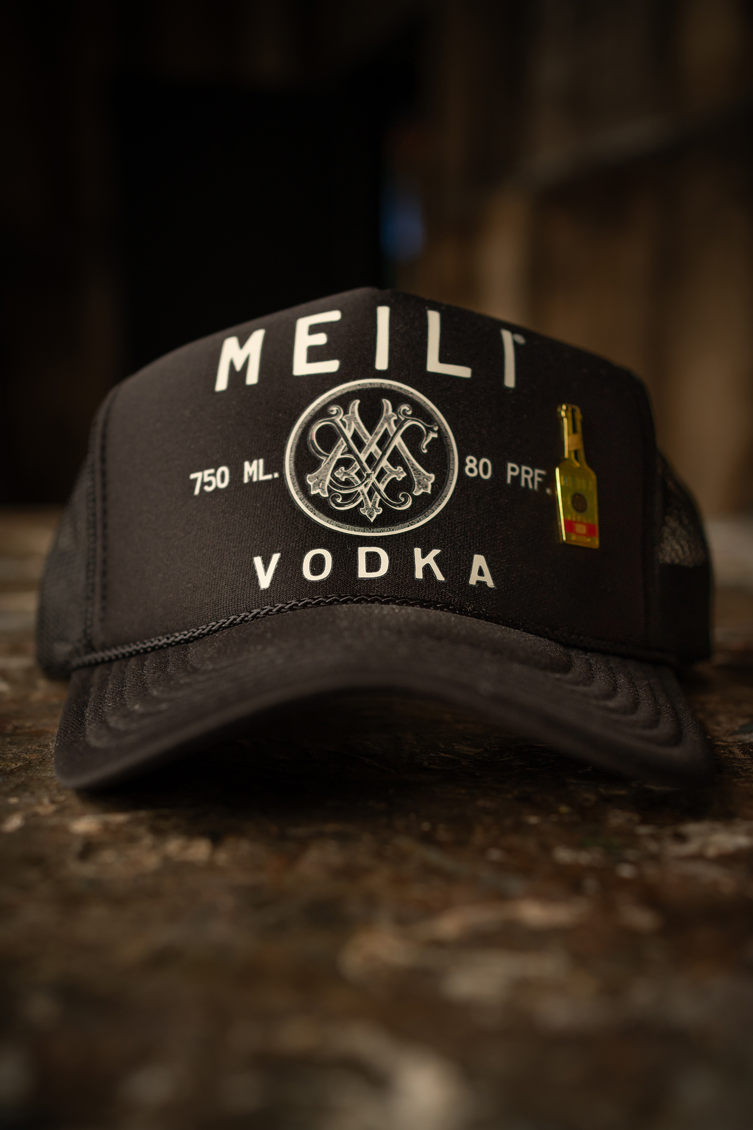 Meili Crew Jacket Black - Authentic Meili Vodka Merchandise