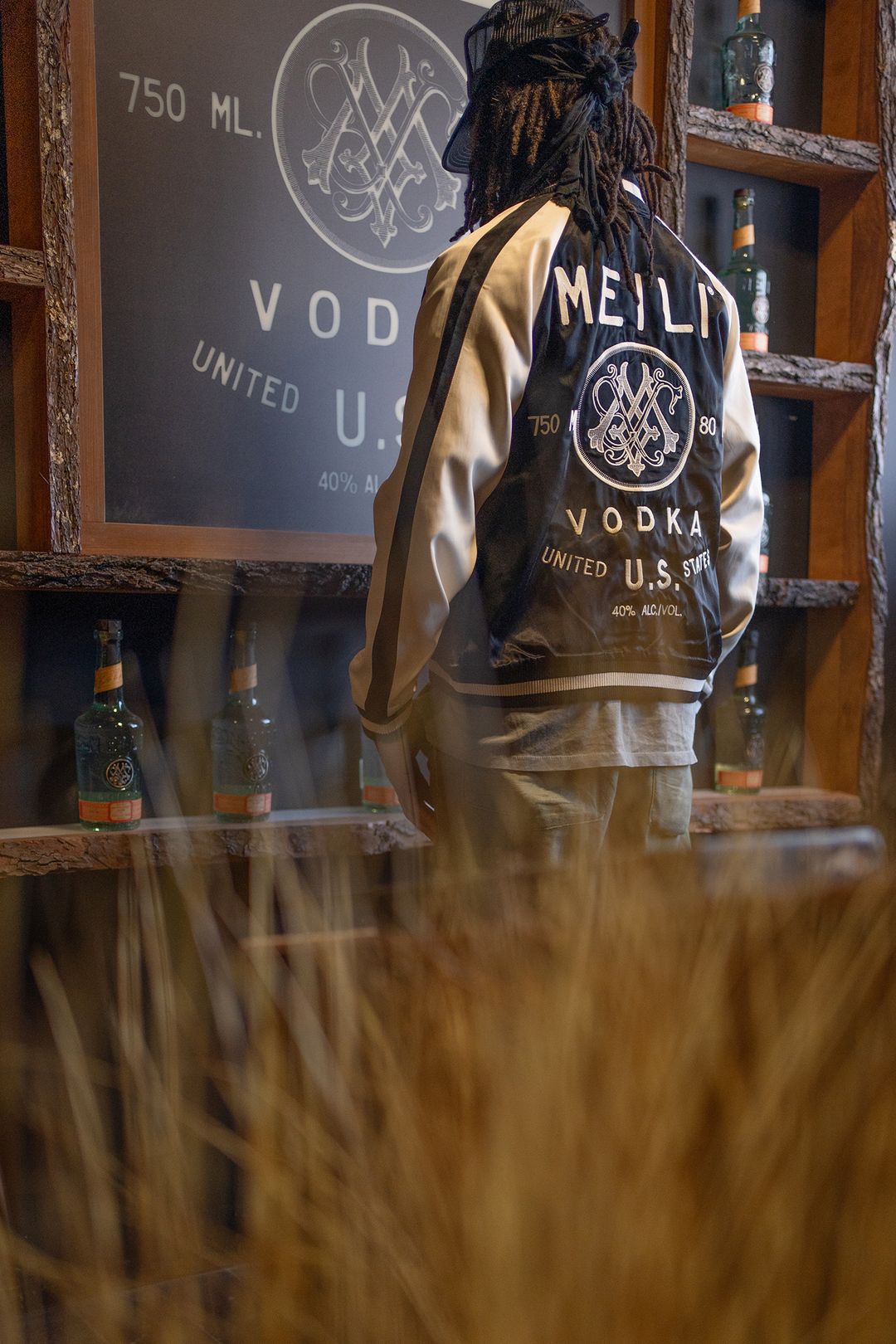 Meili Crew Jacket Black - Authentic Meili Vodka Merchandise