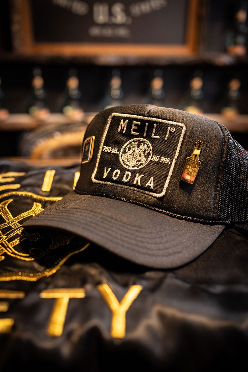 Meili Crew Jacket Black - Authentic Meili Vodka Merchandise