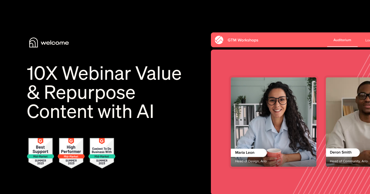 Welcome - Webinar Software for Marketers